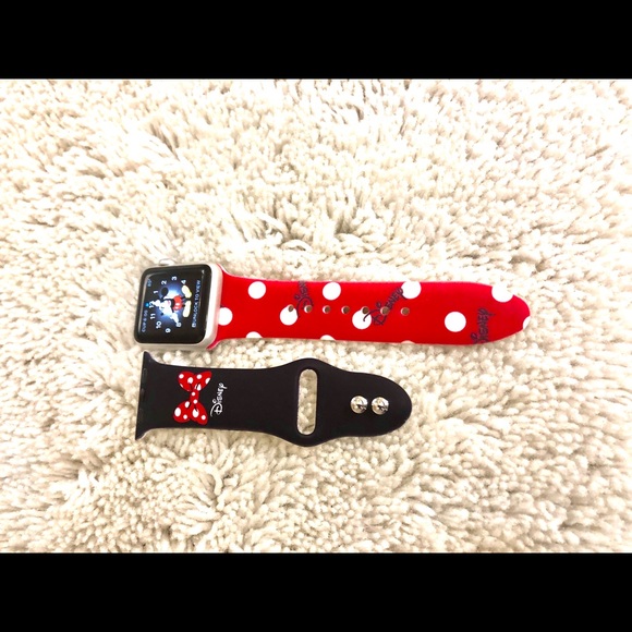 Disney | Accessories | 4mm Minnie Mouse Disney Apple Watch Band Sm ...